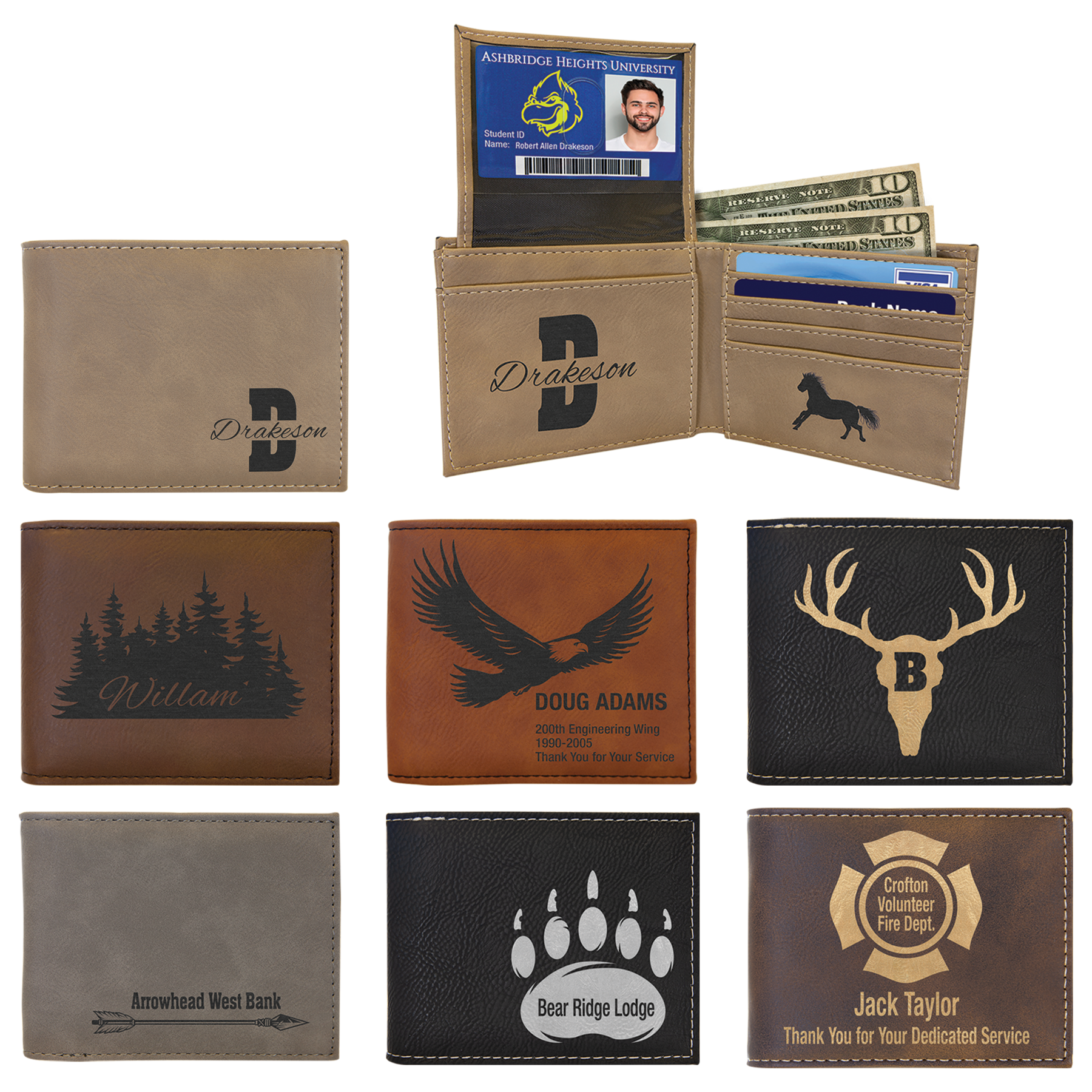 Bifold Wallet with Flip ID Display – Presents of Mine PCB